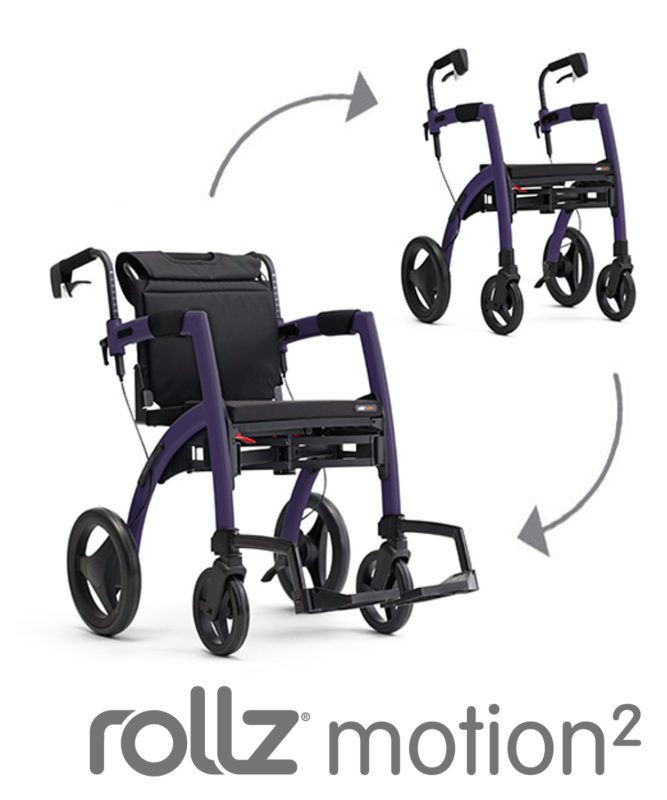 Rollz Motion2 Rollator Wheelchair | From £759.00 with VAT Relief - Buy Now