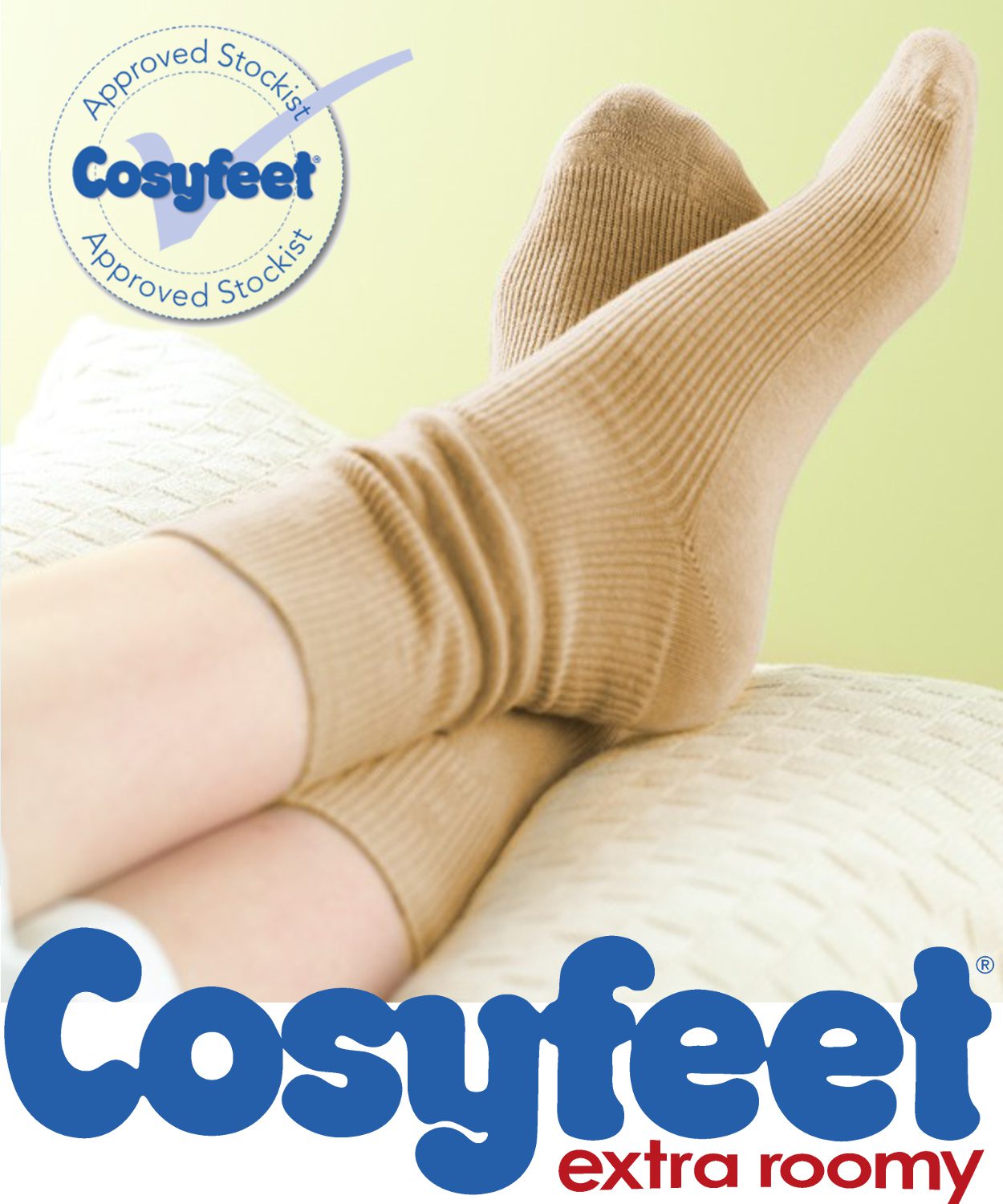 Cosyfeet Cotton Rich Extra Roomy Socks