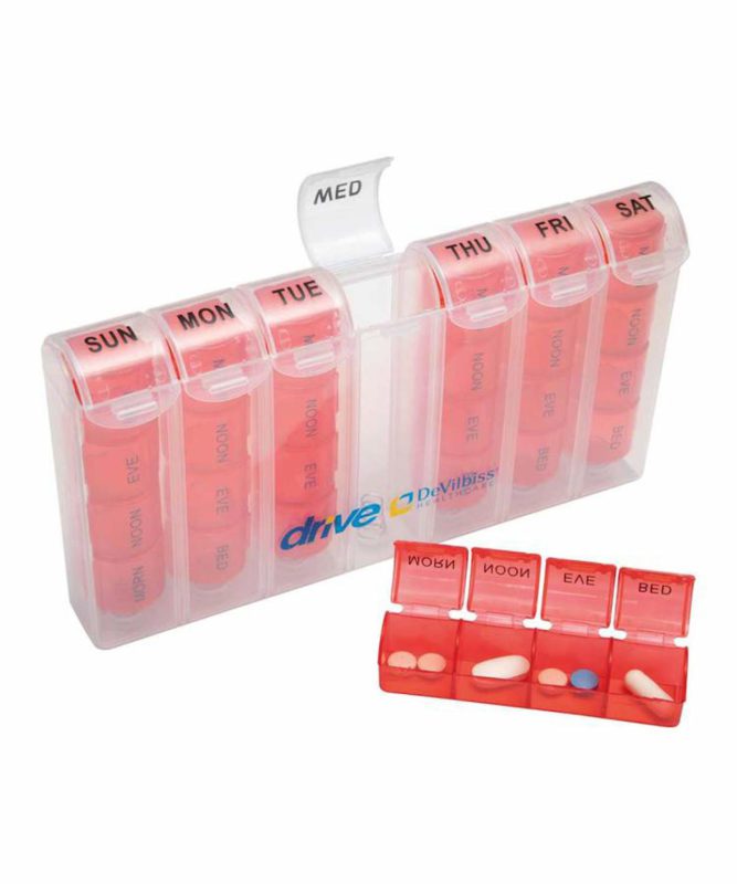 7 Day Spring Loaded Pill Box