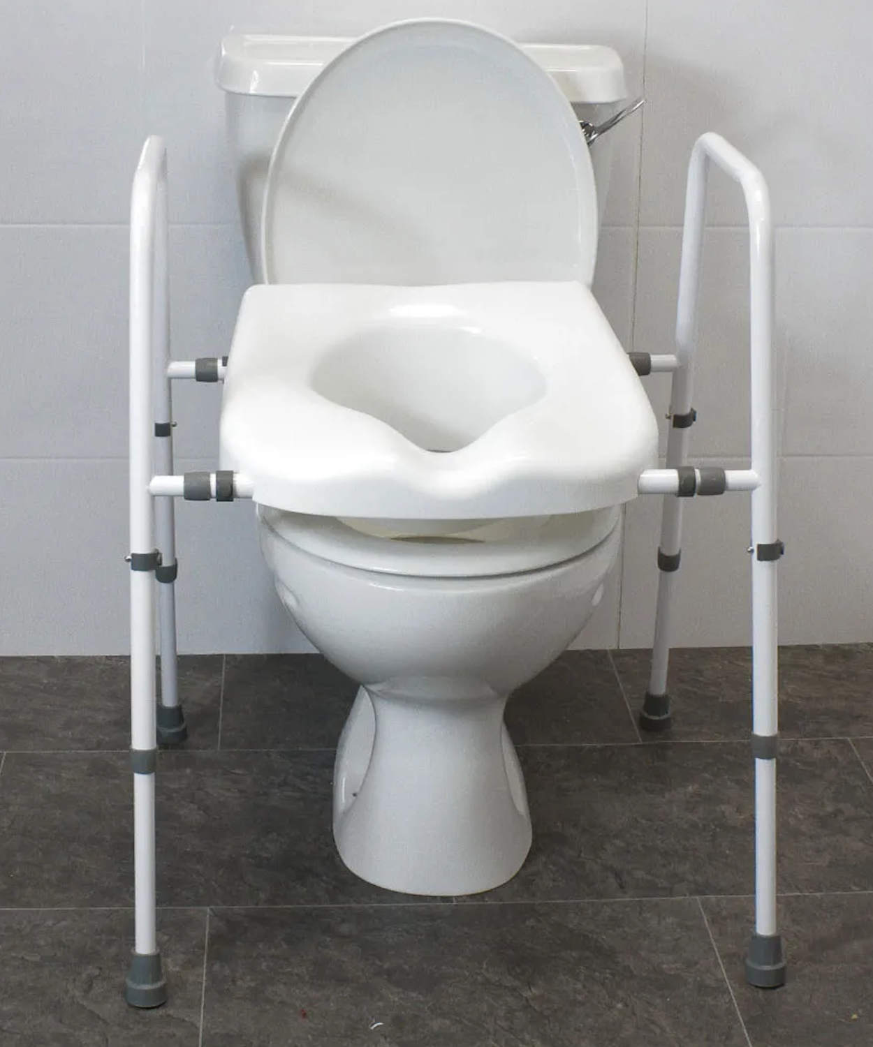 Toilet Seat Frame | Height & Width Adjustable Surround